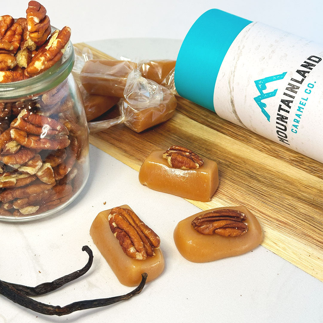 Caramel Pecan Caramels – Mountainland Caramel Co.